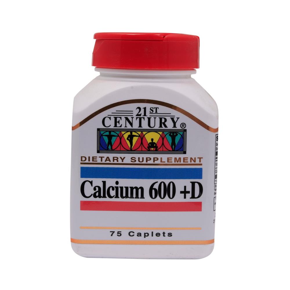 21st Century Calcium 600 Plus D Caplets 75 s - SahaJamal Pharmacy