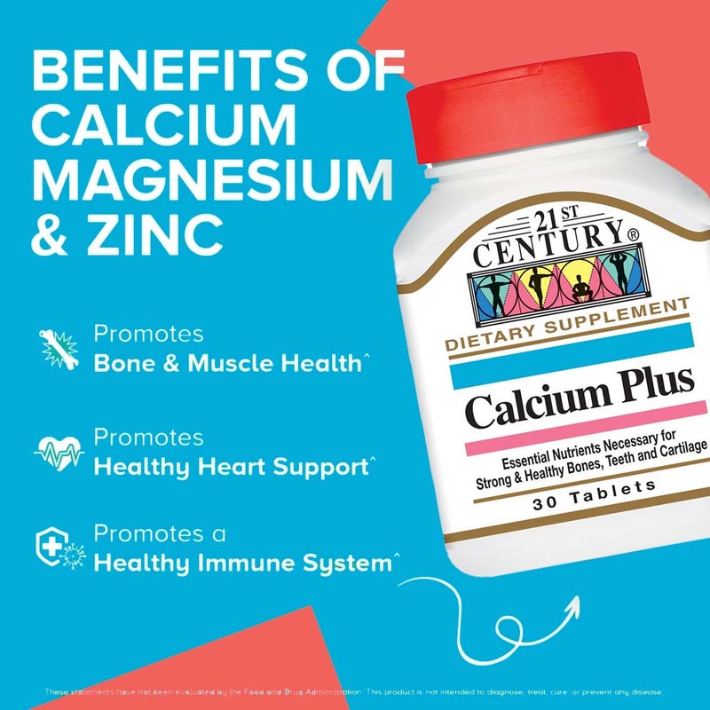 21St Century Calcium Plus Tab 30'S - SahaJamal Pharmacy