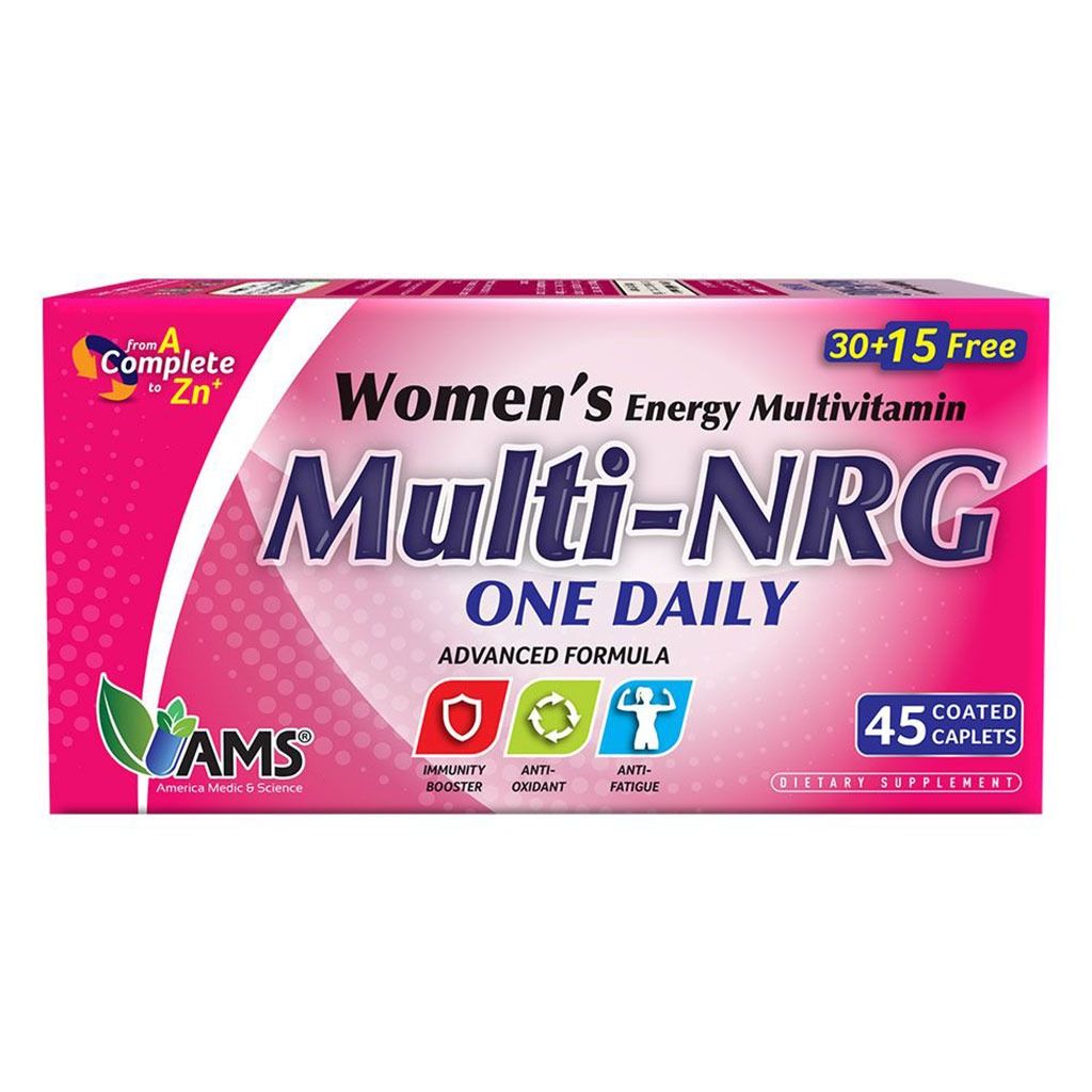 Ams Multi-Nrg One Daily Caps 45 S For Women - SahaJamal Pharmacy