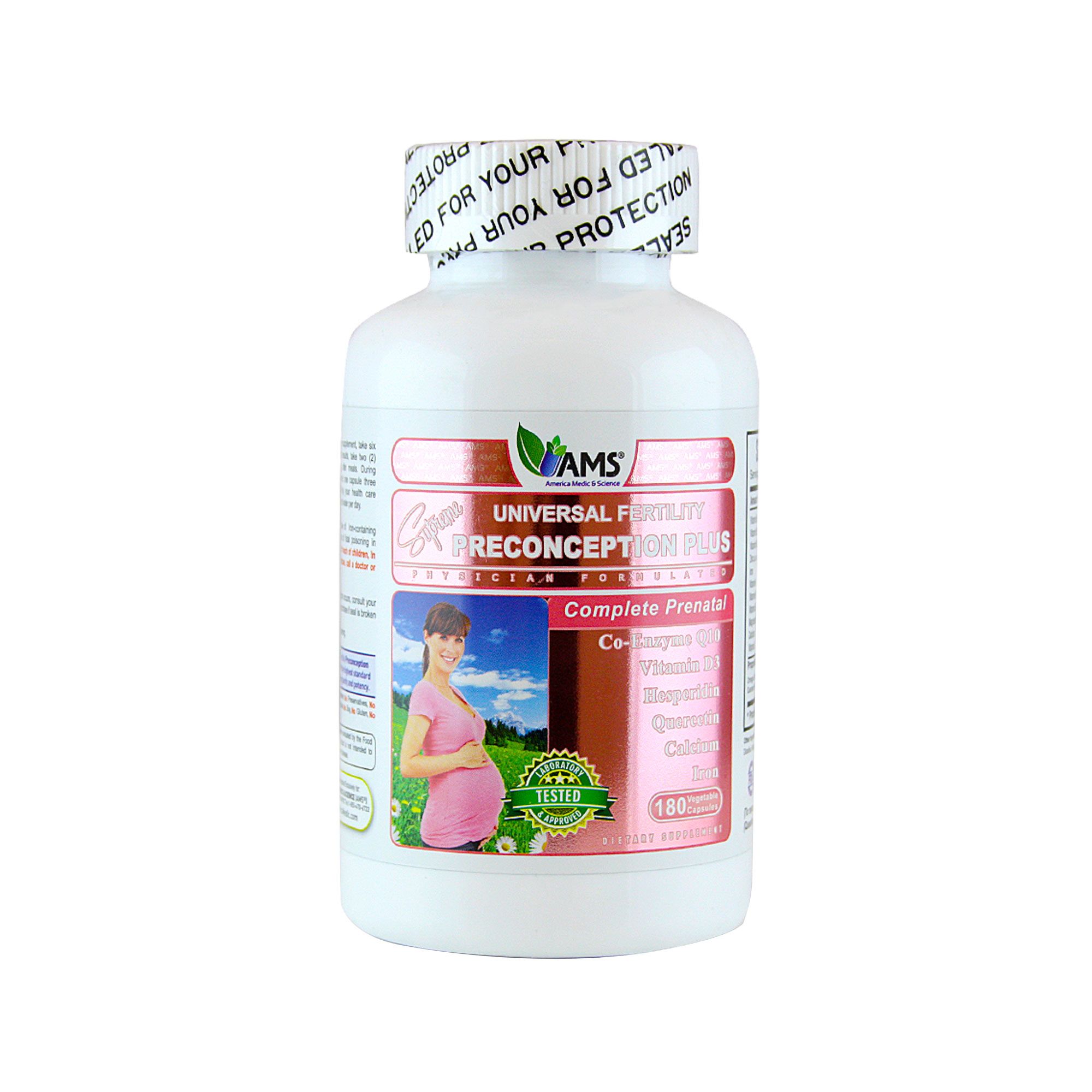 Ams Preconception Plus Female Capsules 180'S - SahaJamal Pharmacy