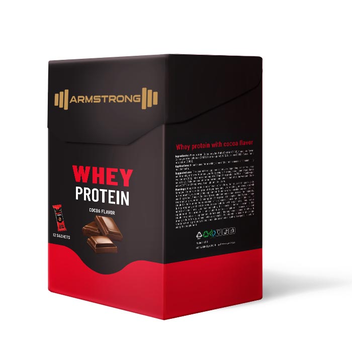 Armstrong Whey Protein Cocoa Flavor Sachets 12S - SahaJamal Pharmacy