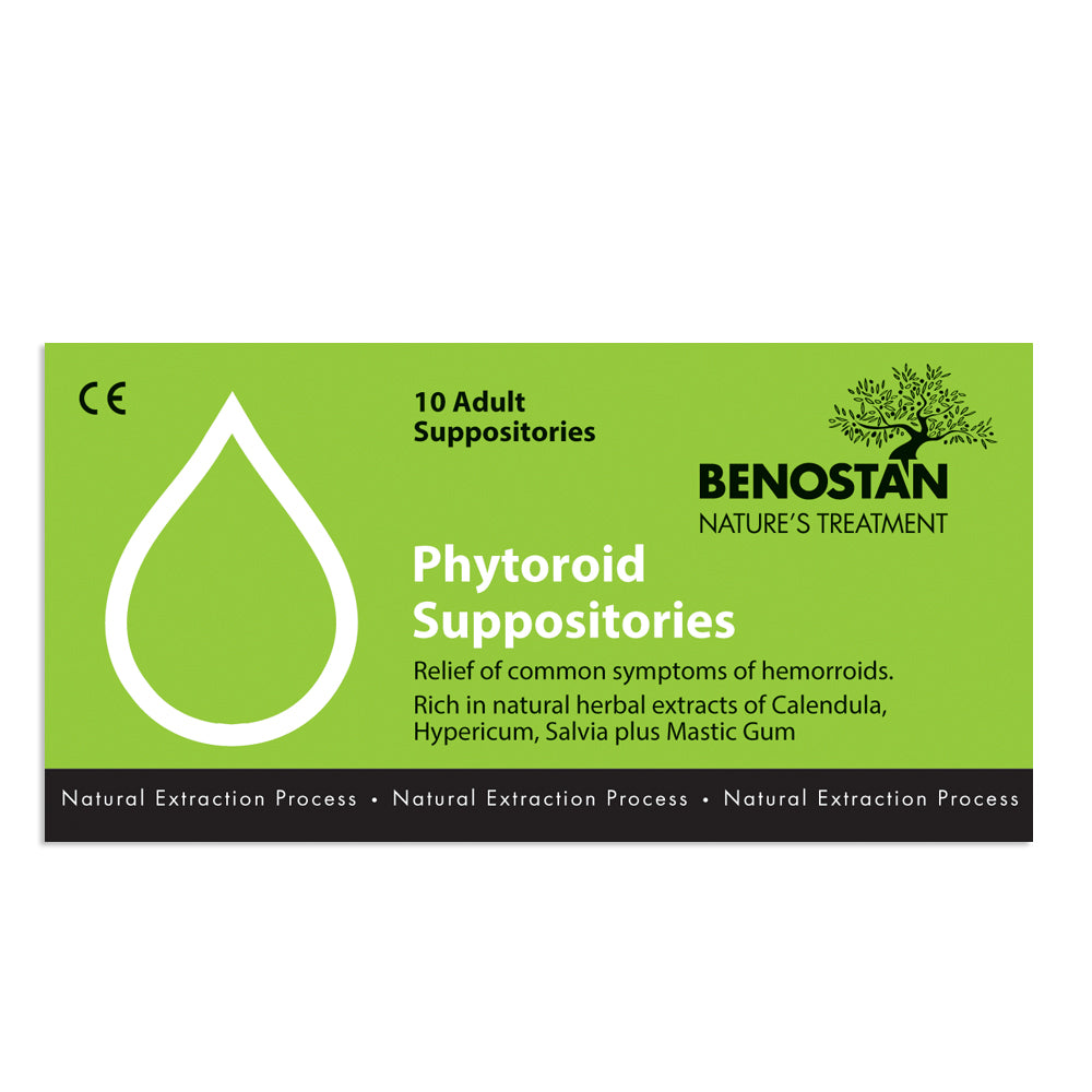 Benostan Phytoroid Adult Suppository 10 Tablets - SahaJamal Pharmacy