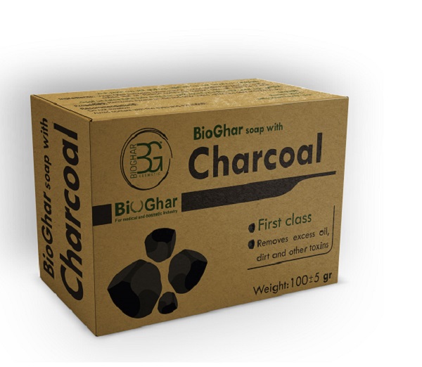 Bio Ghar Soap With Charcoal 100g - Saha Jamal Pharmacy