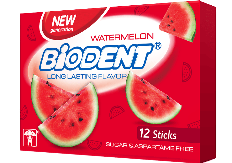 Biodent Watermelon Gum 12S - SahaJamal Pharmacy