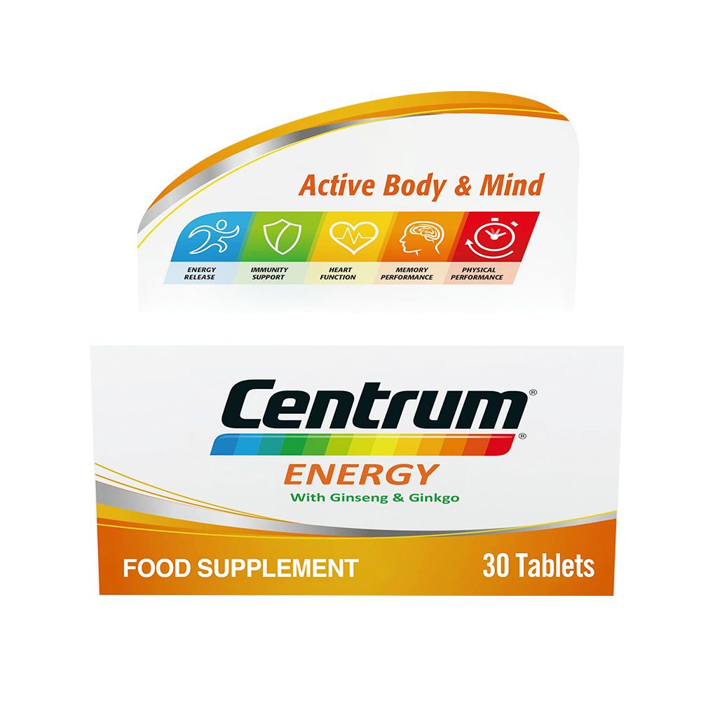 Centrum Energy Tablet 30'S - SahaJamal Pharmacy