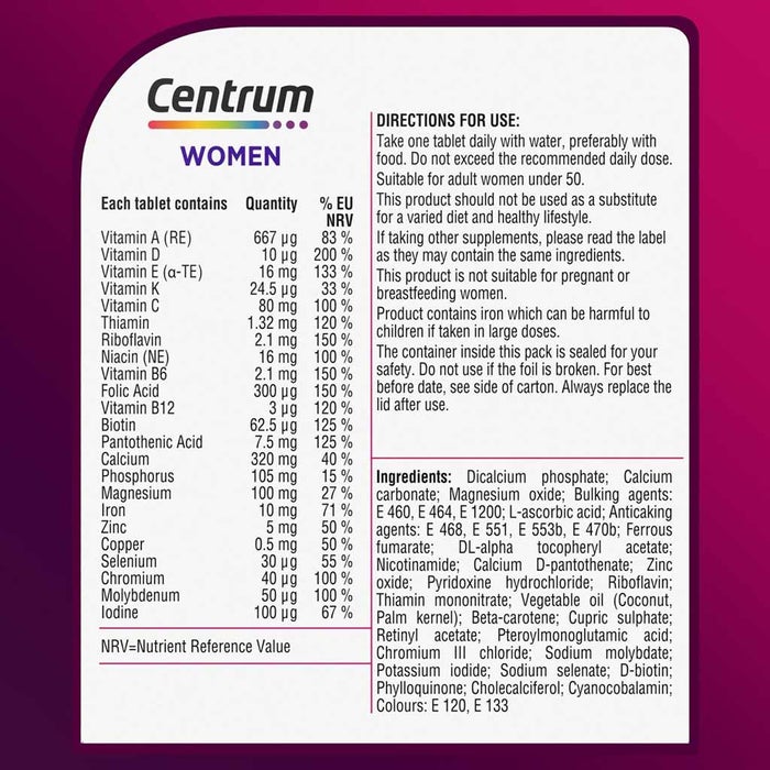 Centrum Women Tab 30S - SahaJamal Pharmacy