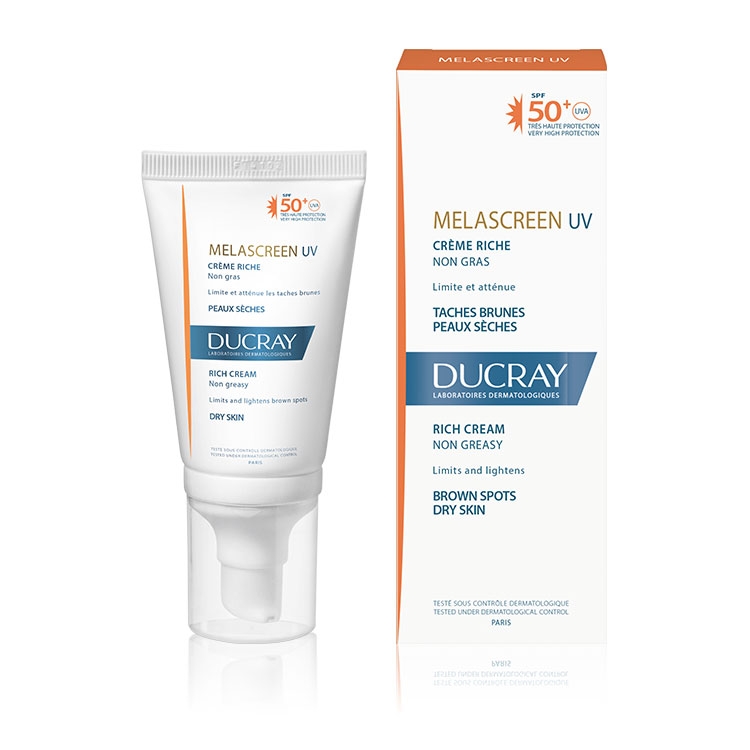 Ducray Melascreen Uv Spf 50+ Rich Cream Brown Spots Dry Skin 40Ml ...
