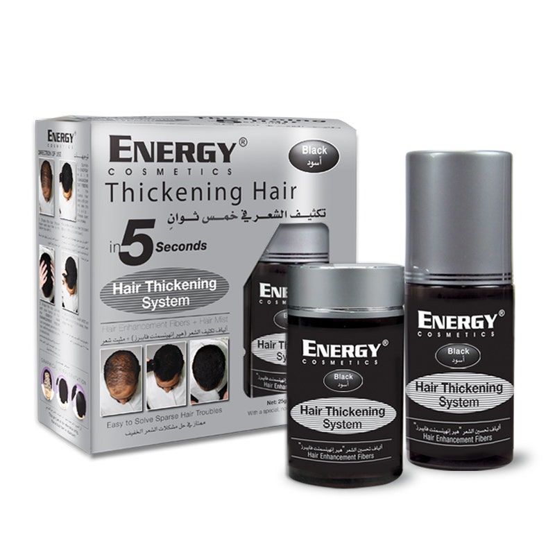 Energy Thickening Hair System Black - SahaJamal Pharmacy