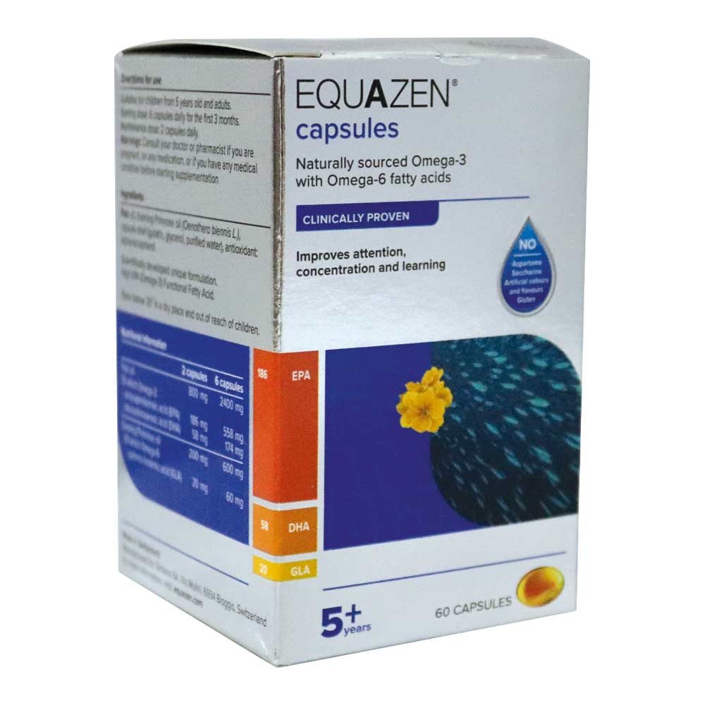 Equazen Omega 6 Fatty Acids For 5+ Years Capsule 60’s – SahaJamal Pharmacy