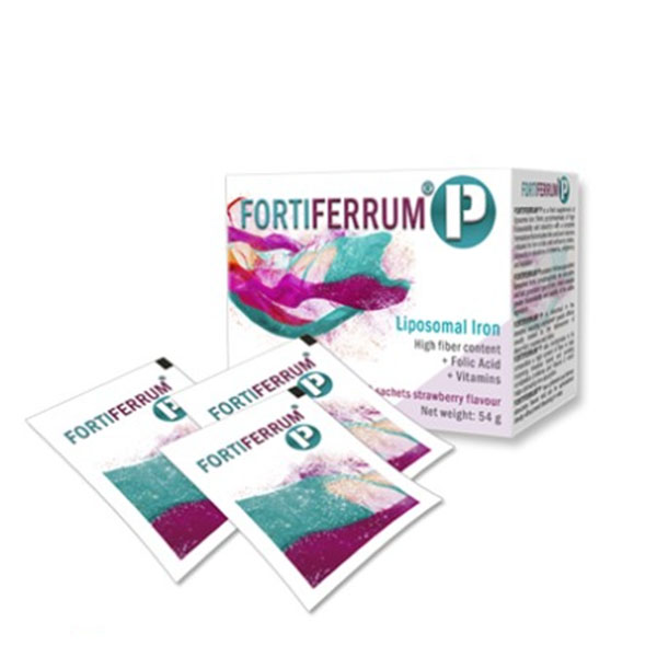 Fortiferrum P Liposomal Iron Strawberry Sachets 30s - SahaJamal Pharmacy