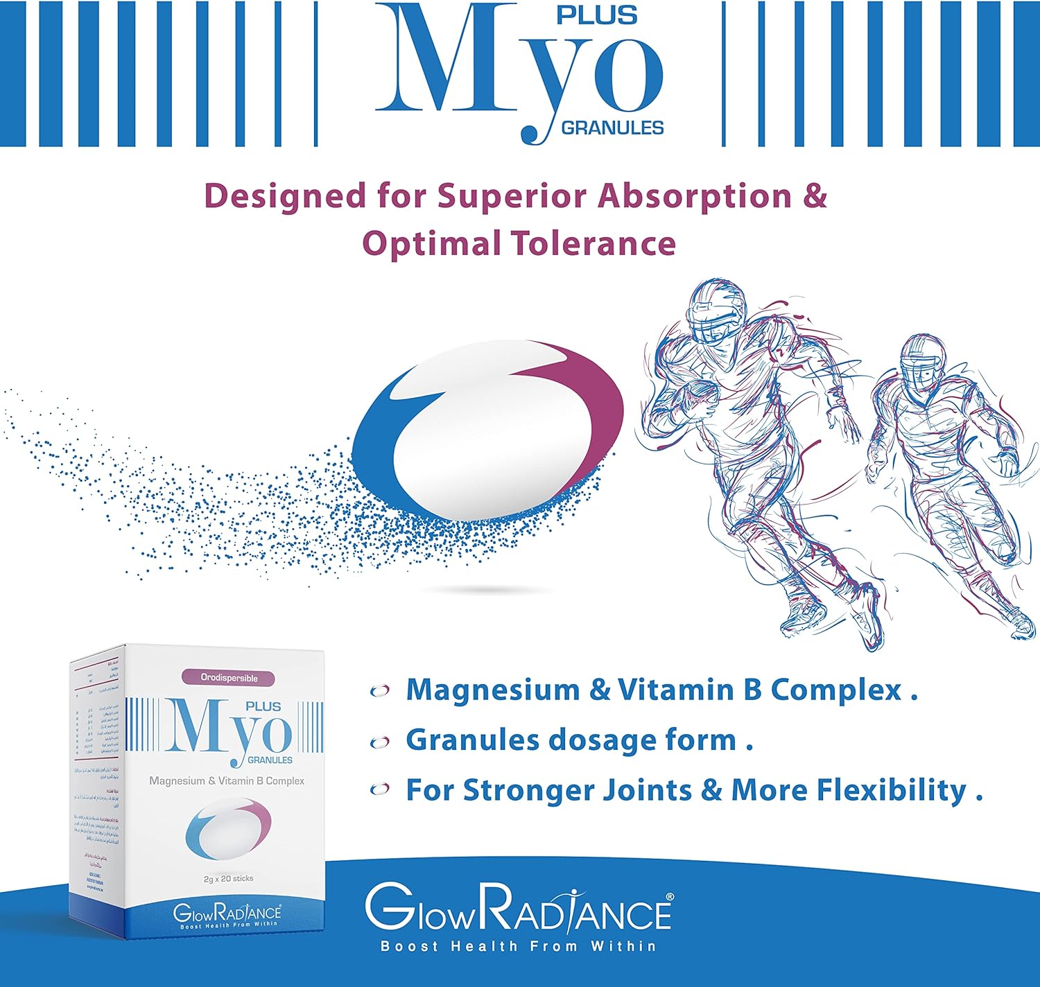 Glow Radiance Myo Plus Granules - SahaJamal Pharmacy | Buy Online UAE & KSA