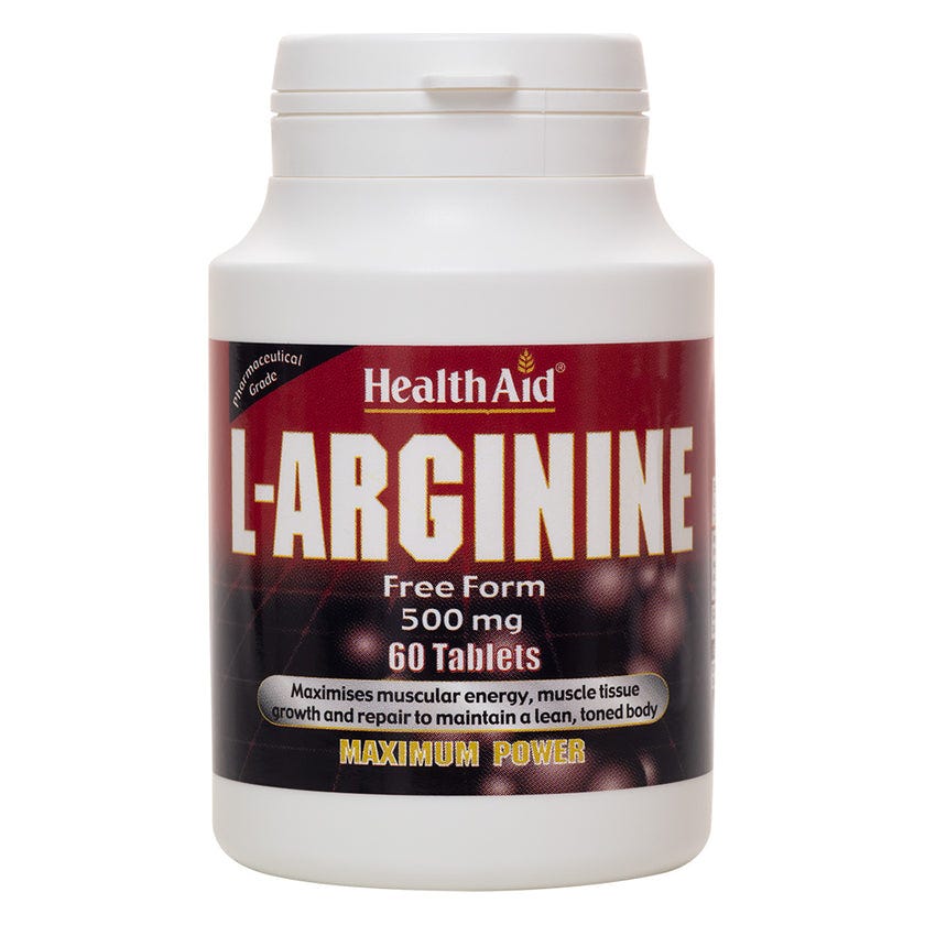 Health Aid L-Arginine 500Mg Tabs 60'S - SahaJamal Pharmacy