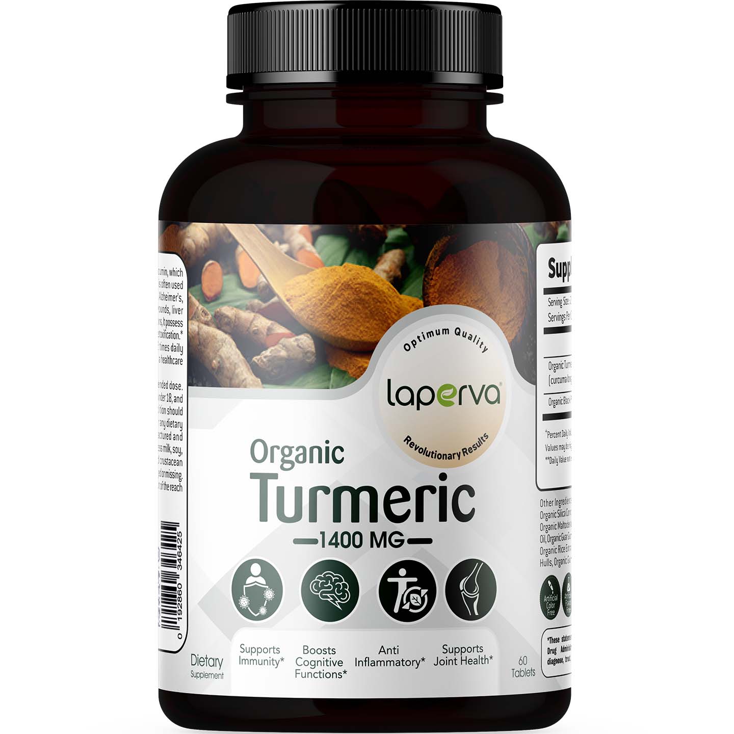 Laperva organic turmeric 1400mg tab 60s - SahaJamal Pharmacy