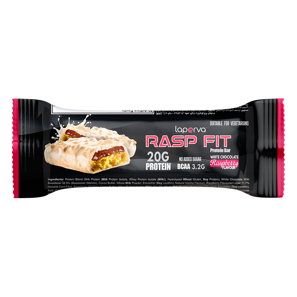 Laperva Rasp Fit Protein Bar White Choc Rasp 60G - SahaJamal Pharmacy