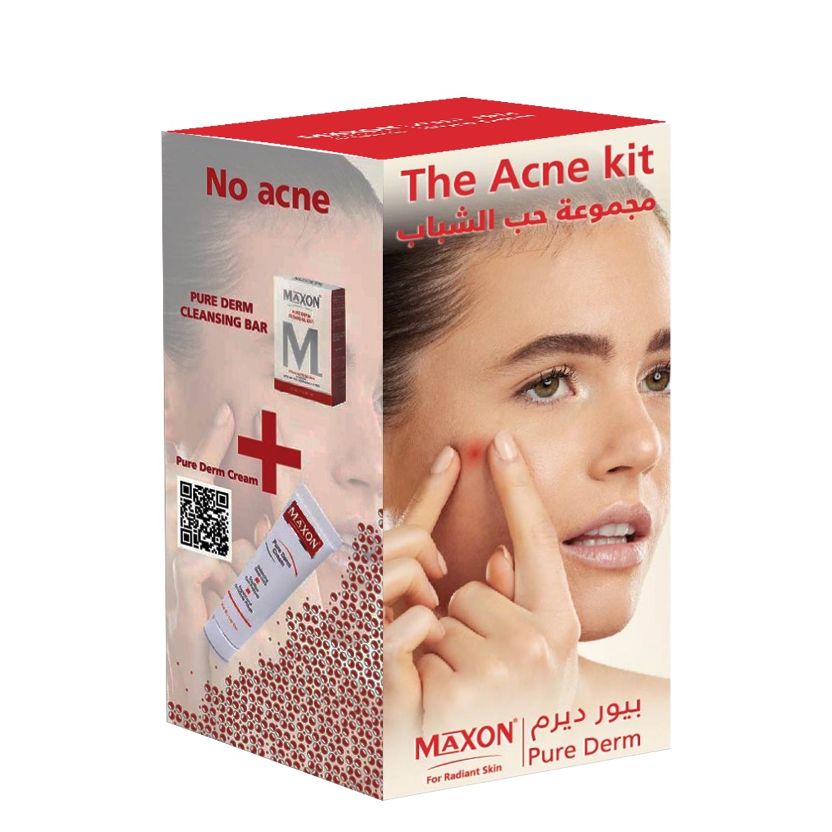 Max On Pure Derm Cream + Cleansing Bar Packs - Saha Jamal Pharmacy