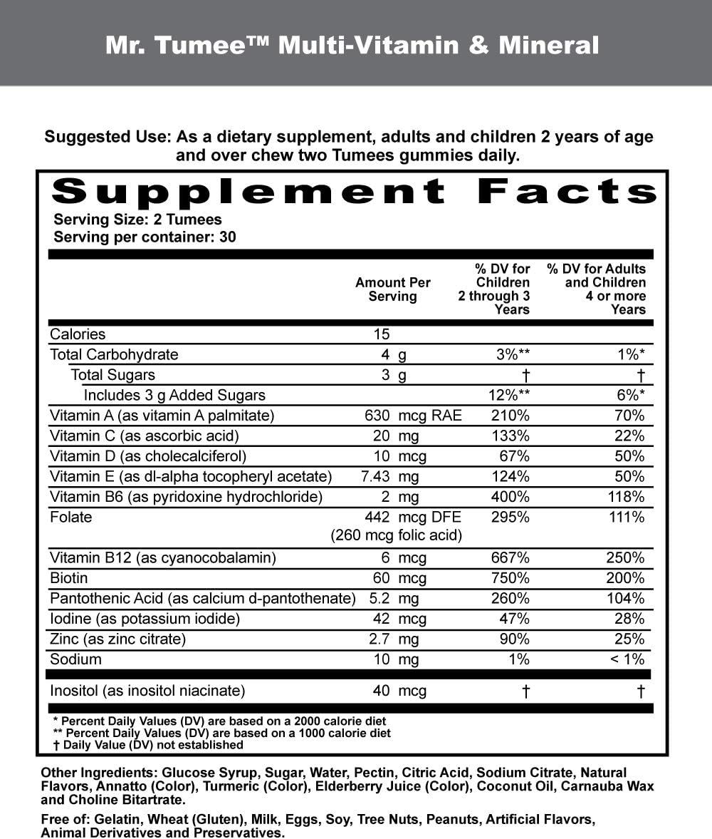 Mr. Tumee Multivitamin Minerals Gumee 60S - SahaJamal Pharmacy