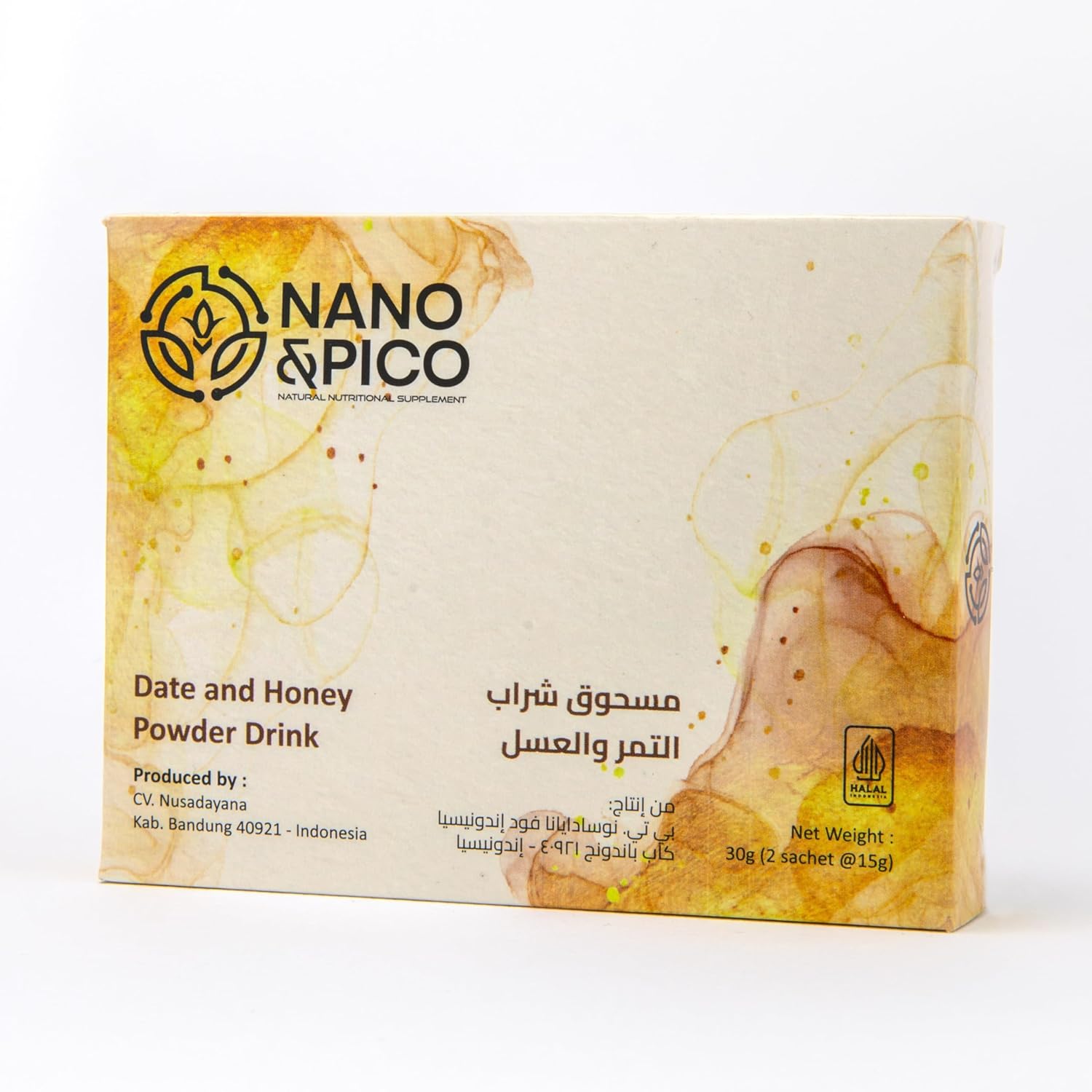 Nano & Pico Date And Honey Powder Drink 600 Gm Pack 20S - SahaJamal ...