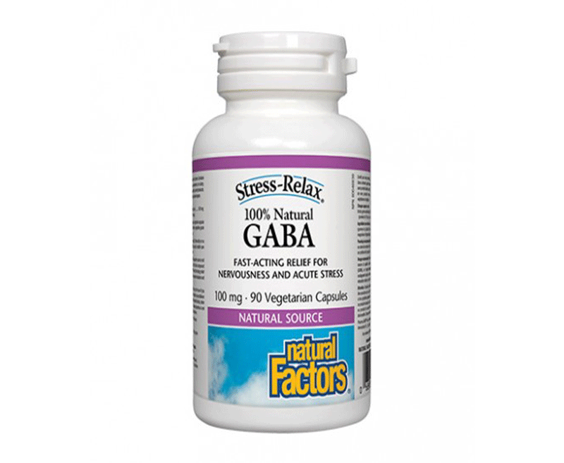 Natural Factors Gaba 100 Mg 90 S - SahaJamal Pharmacy