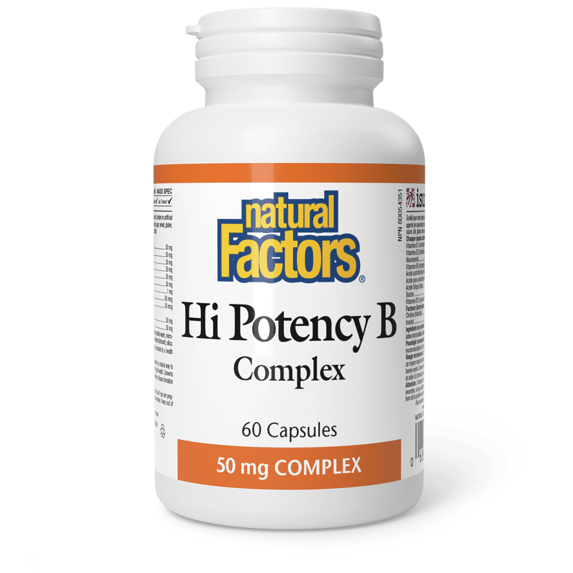 Natural Factors Hi Potency B Complex 50 Mg Capsules 90's - SahaJamal ...