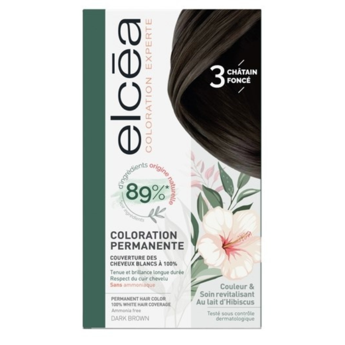 Noreva Elcea Permanent Hair Color 3 Dark Brown - SahaJamal Pharmacy