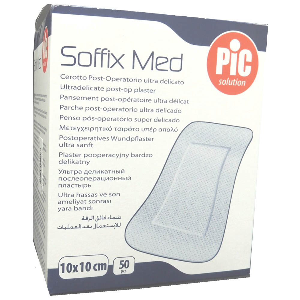 Pic Soffix Med Plaster 10X10Cm 50'S - SahaJamal Pharmacy