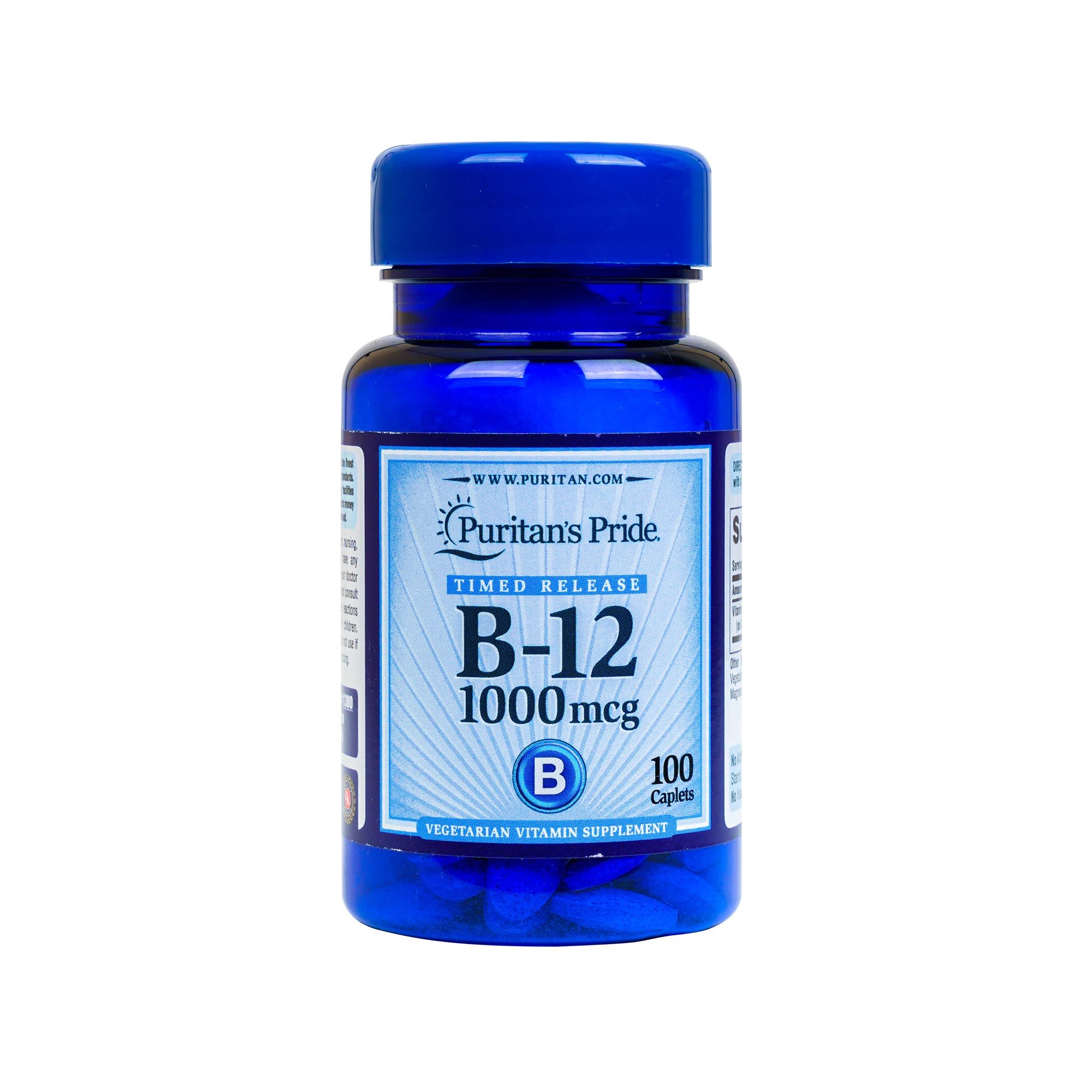 Puritan’s Pride B-12 1000mcg Caplets 100’s – SahaJamal Pharmacy