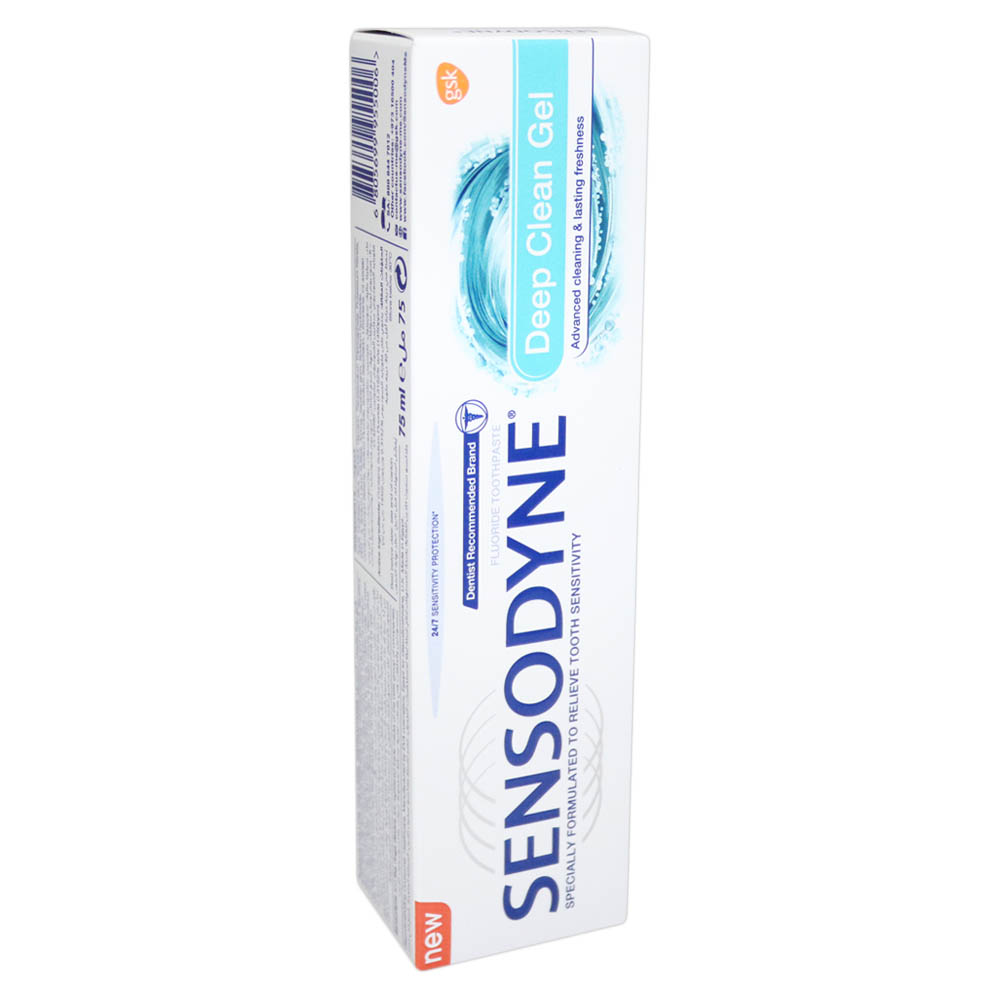 Sensodyne Deep Clean Gel Toothpaste 75 ml - Saha Jamal Pharmacy