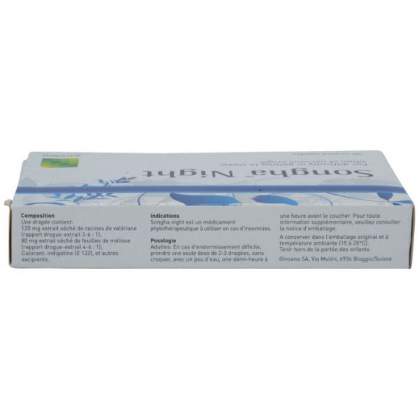 Songha Night Tablets 30 Tablets - SahaJamal Pharmacy