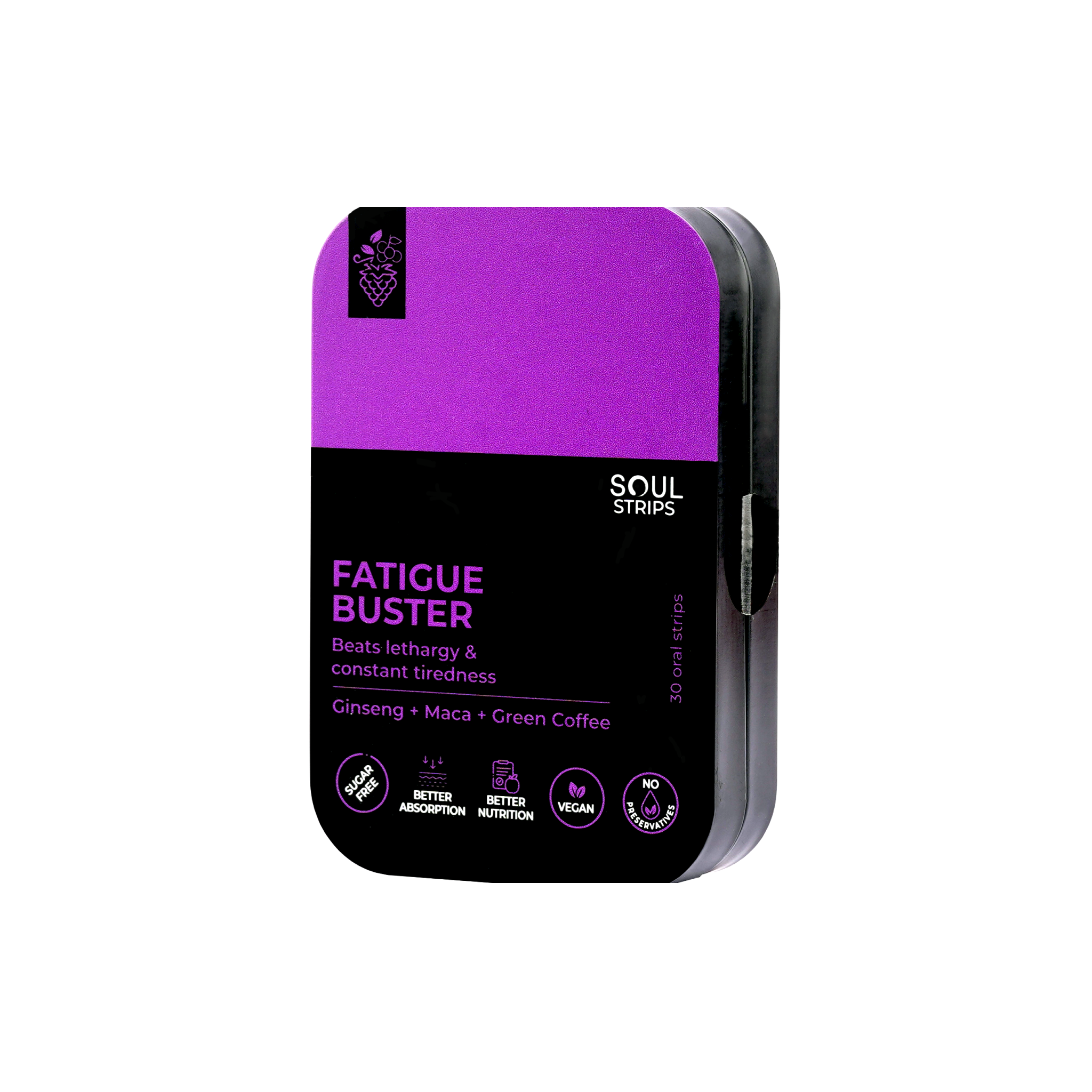 Soul Strips Fatigue Buster Oral Strips 30S - SahaJamal Pharmacy