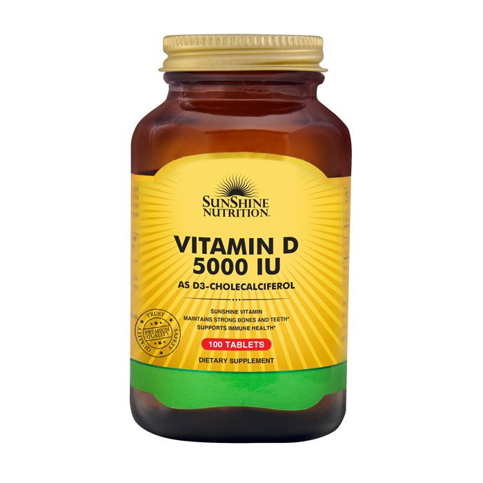 Sunshine Vit D 5000 Iu Tab 100S - SahaJamal Pharmacy