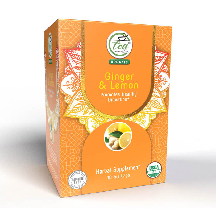 Tea Connection Organic Ginger & Lemon Tea Bags 16's - SahaJamal Pharmacy