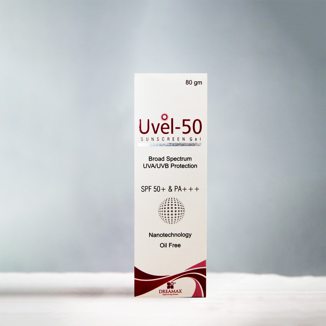 Uvel-50 Spf50+ Sunscreen Gel 80Gm - SahaJamal Pharmacy