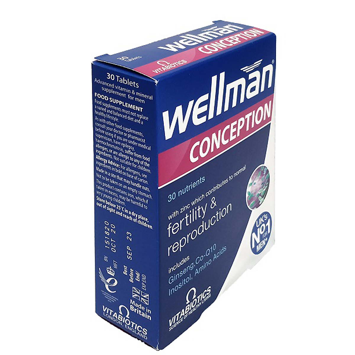 Vitabiotics Wellman Conception 30S - SahaJamal Pharmacy | Shop Online ...