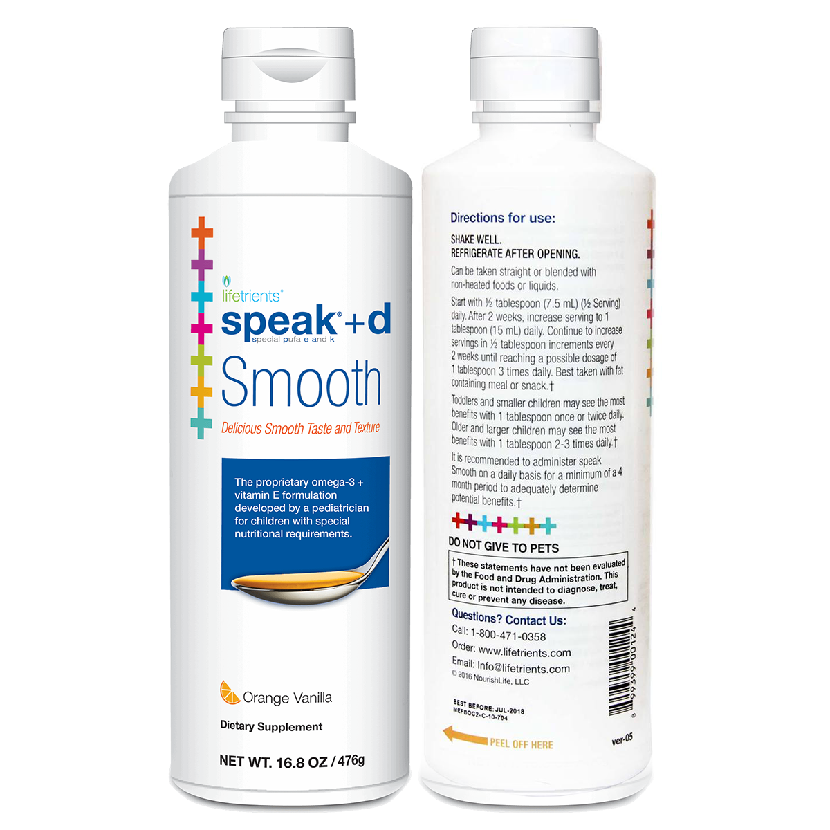 Lifetrients Speak D Smooth 450 Ml - SahaJamal Pharmacy