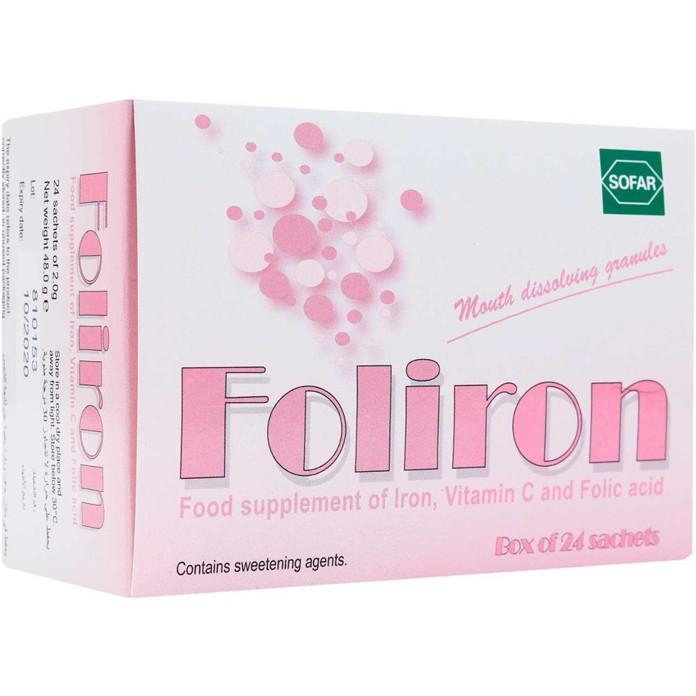 Foliron Sachets 24'S - SahaJamal Pharmacy