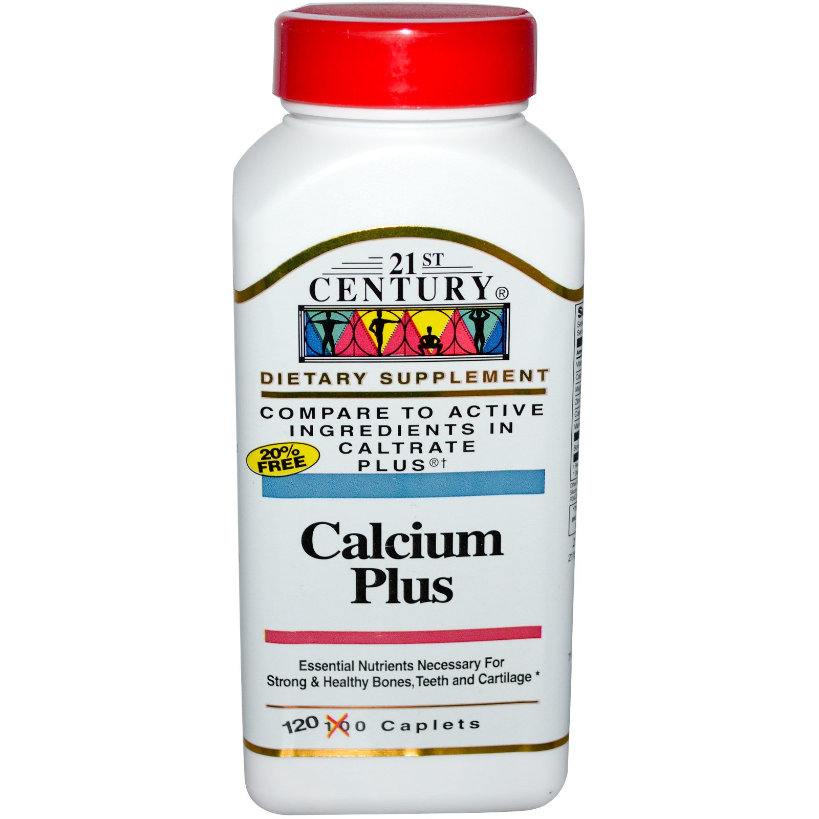 21st Century Calcium Plus 120 s - SahaJamal Pharmacy