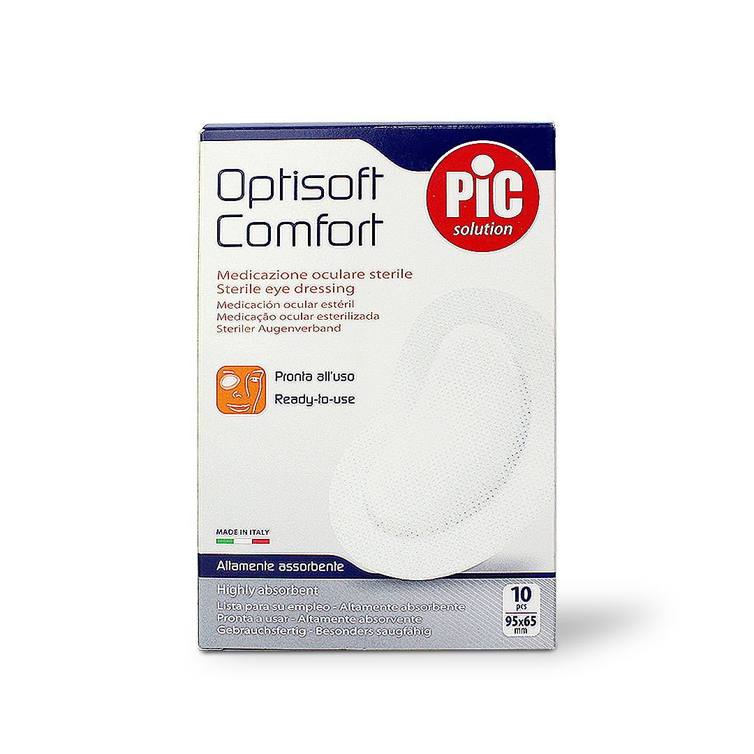 Pic Optisoft Comfort Sterile Eye Dressing 95X65Mm 10'S - SahaJamal Pharmacy