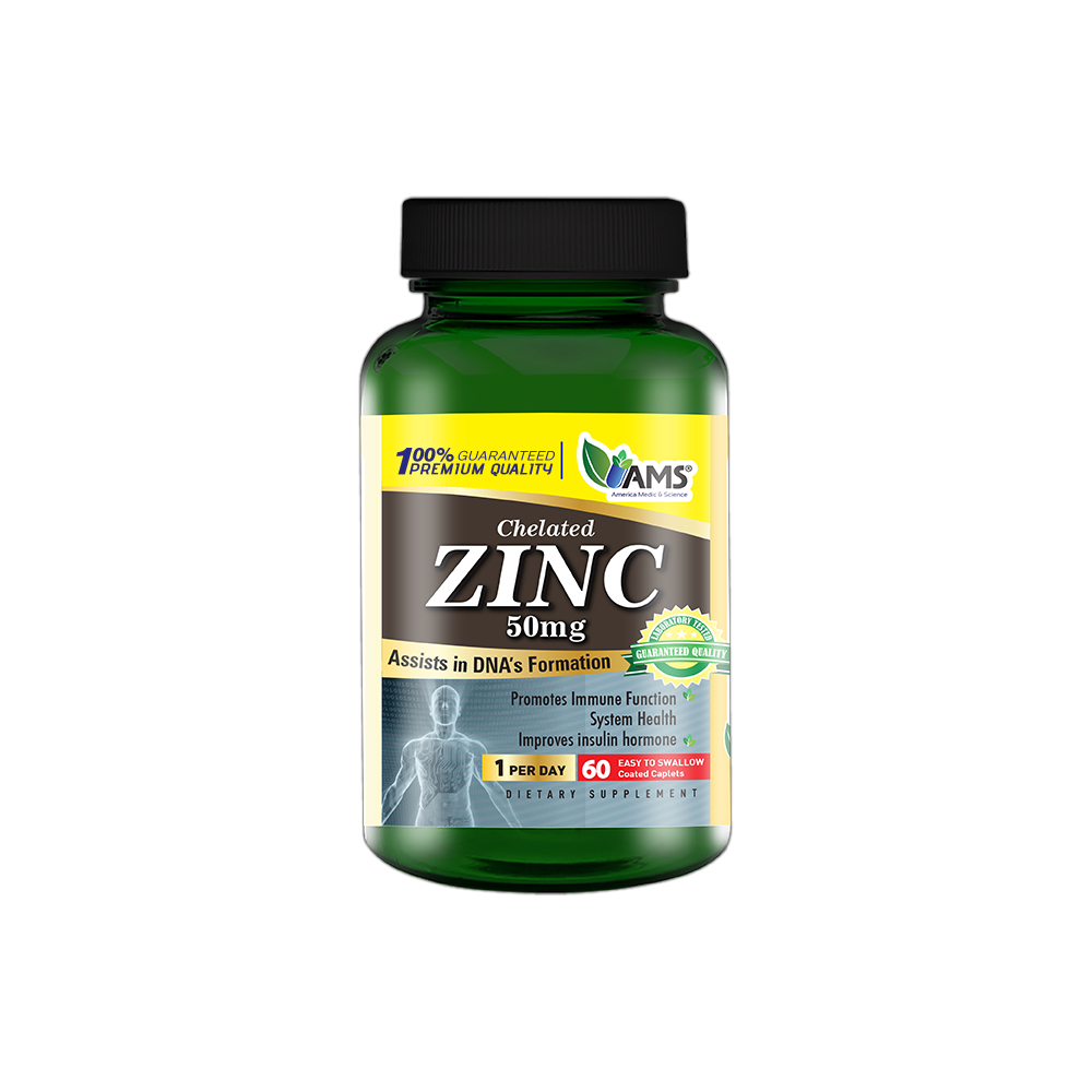AMS Zinc 50mg Tablets 60's - SahaJamal Pharmacy