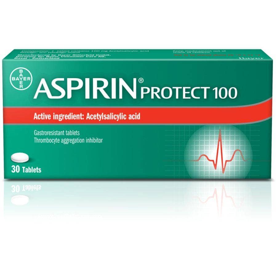 Aspirin Protect 100Mg Tablets 30 Count - SahaJamal Pharmacy