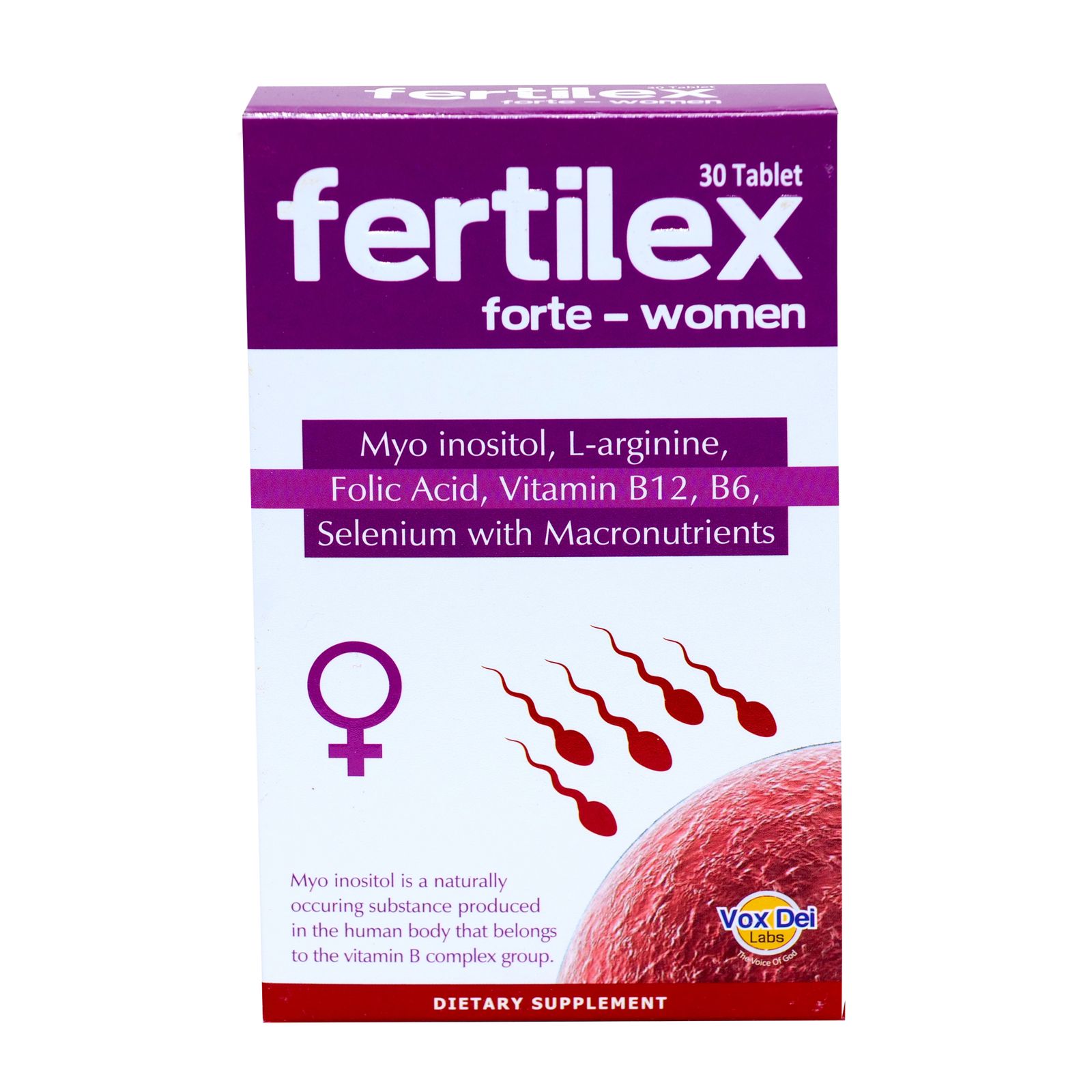 Vox Fertilex Forte Women 30s - SahaJamal Pharmacy | Buy Online UAE & KSA