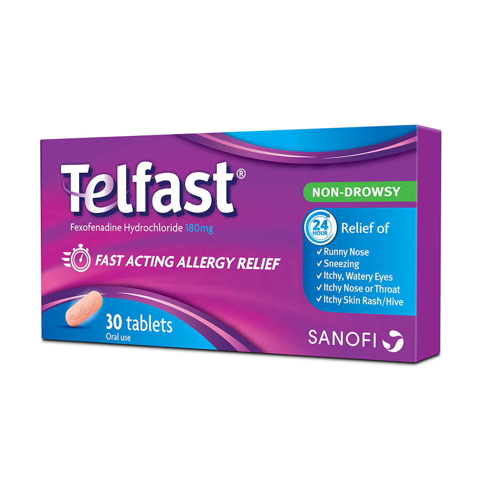 Telfast 180mg 30 tabs - SahaJamal Pharmacy