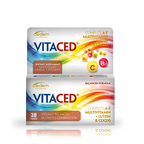 Vitaced A-Z Multi+Lutein & Coq10 Tab 30S - SahaJamal Pharmacy